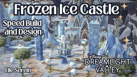 Ice Castle Speed Build And Decoration In The Frosted Heights In Disney