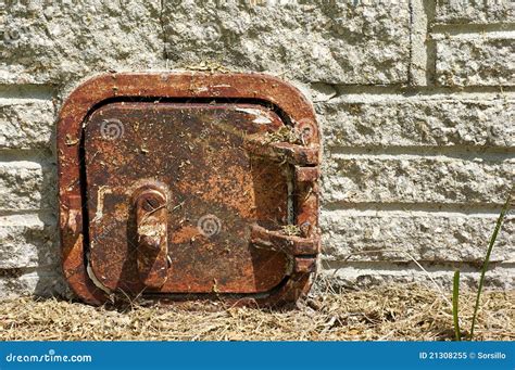Old Rusted Metal Door Stock Image Image Of Door Rusted 21308255