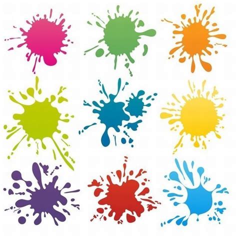 Paint Splat Svg Paint Splats Svg Bundle Ink Splats Svg Splash Svg Blobs