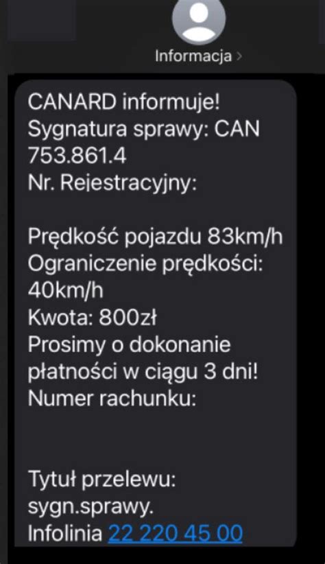Ostrzeżenie przed fałszywymi SMS ami z informacją o mandacie drogowym