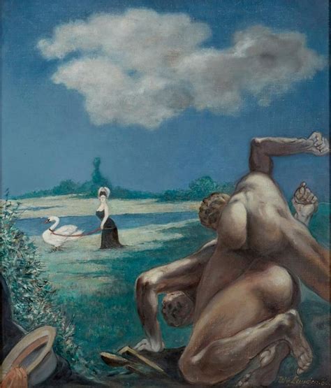Sold At Auction Willem Van Leusden Leda With The Swan But Watching