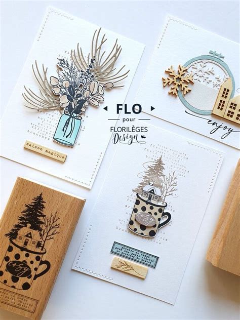 Des cartes hivernales pour Florilèges Design Le blog de Flo Carte