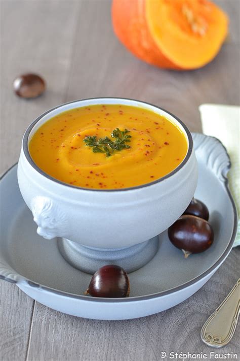 Velouté de potimarron à la châtaigne Un Pas Plus Vert