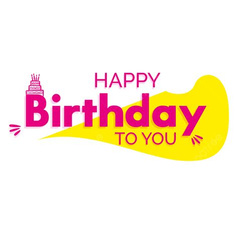 Happy Birthday Text Vector Hd Images Happy Birthday Text Happy