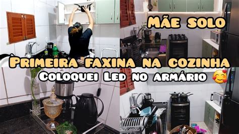 faxina e organização da cozinha na casa nova ficou lindo donadecasa