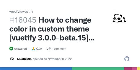 How To Change Color In Custom Theme Vuetify 3 0 0 Beta 15 Vue 3 2 37