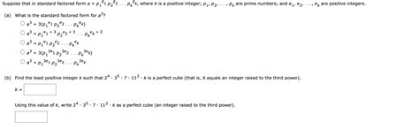 solved suppose that in standard factored form