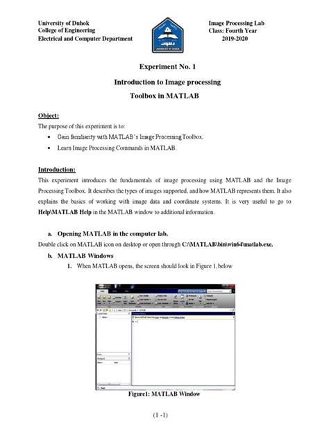 introduction to the fundamentals of image processing using matlab pdf matlab graphics