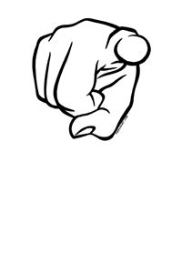 Clip Art Pointed Finger Clip Art Library