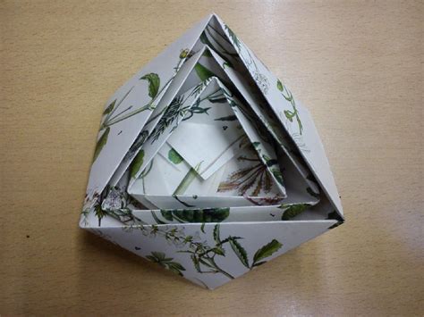 Origami Nest Of Modular Triangle Boxes Declan Webb