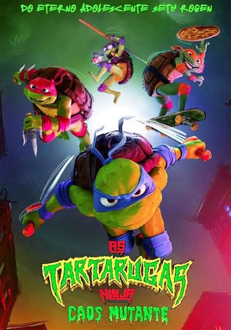 Se o filme As Tartarugas Ninja Caos Mutante fosse dublado em São Paulo