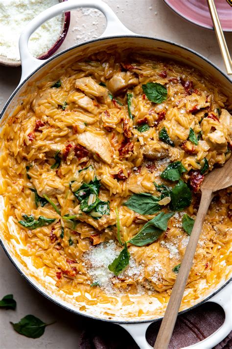 Creamy Tuscan Chicken Orzo KJ And Company