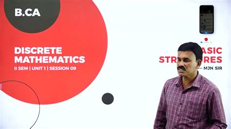 day 09 discrete mathematics ii sem b c a basic structure l9 youtube