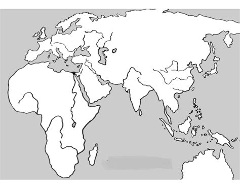 Afro Eurasia Blank Map
