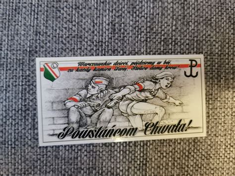 Vlepki Legia Warszawa Powstanie Warszawskie Kraków Licytacja na