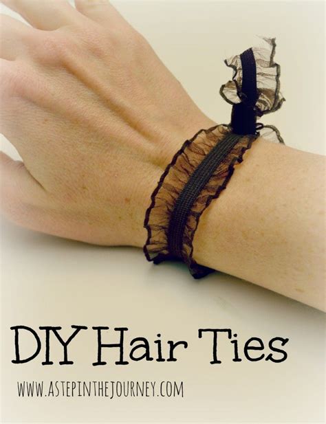 DIY Elastic Hair Tie Hair Ties Diy Diy Elastic Diy Hairstyles