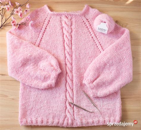 Sweter R Cznie Robiony Na Drutach Oversize Gdynia Sprzedajemy Pl