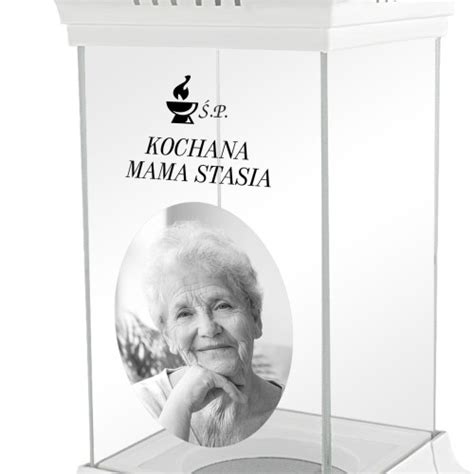Znicz dla MAMY lampion ze zdjęciem Wspomnienie Net Znicze na cmentarz