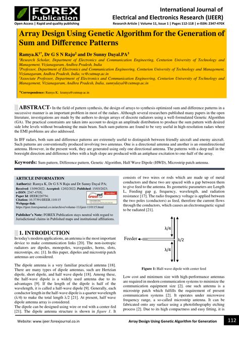 pdf array design using genetic algorithm for the generation of sum and difference patterns