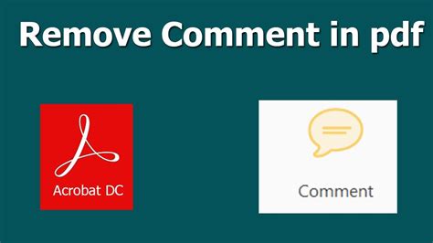 how to remove comment from pdf document using adobe acrobat pro youtube