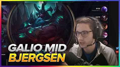 662 Bjergsen Galio Vs Ryze Mid Patch 8 9 Season 8 BJERGSEN STREAM