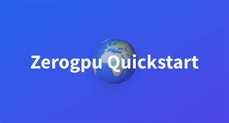 Zerogpu Quickstart A Hugging Face Space By Cbensimon