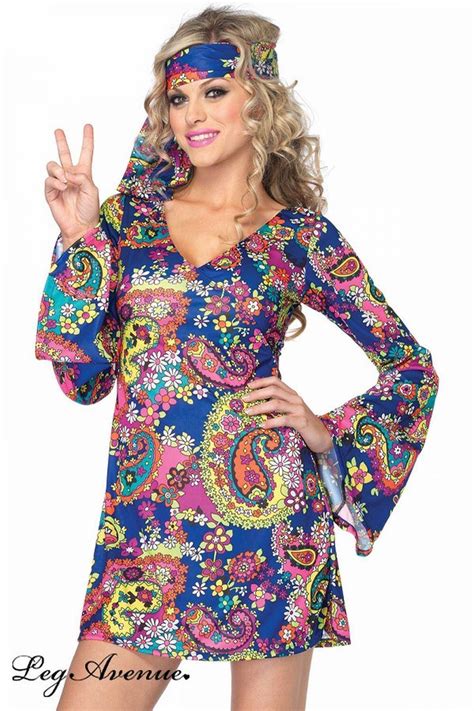 Leg Avenue Karneval Damen Kost M Harmony Hippie