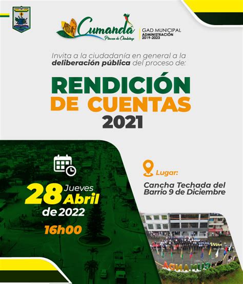 Invitación a la Deliberación Pública del Proceso de Rendición de