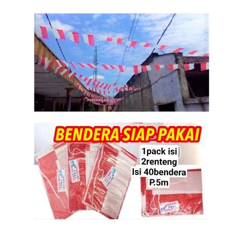 Jual Bendera Merah Putih Umbul Umbul Bendera Plastik Bendera