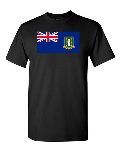 British Virgin Islands Country Flag Adult Dt T Shirt Tee Walmart