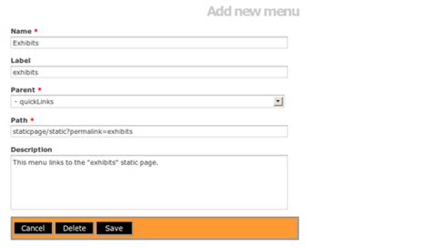 Gérer les pages statiques ICA AtoM