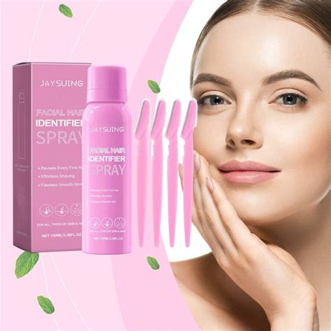 Coffret De Reconnaissance Des Poils Du Visage Spray De Nettoyage Et D