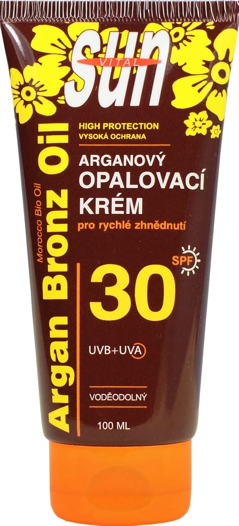 Vivaco Sun Argan Bronz Oil Tanning Cream voděodolný opalovací krém