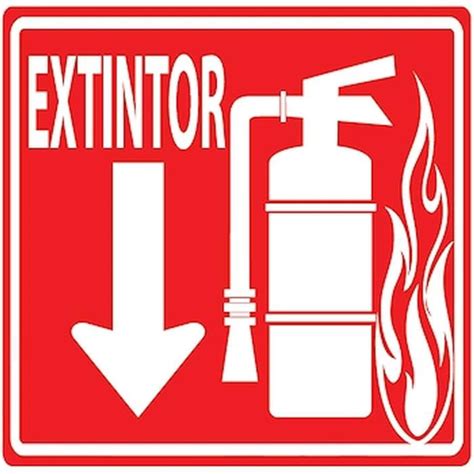 Señalamiento para Oficinas MXSCI 009 20x25 cm Contra Incendio Extintor