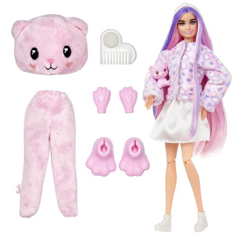 Barbie Cutie Reveal Miś Lalka Seria Słodkie stylizacje HKR04 Mattel w