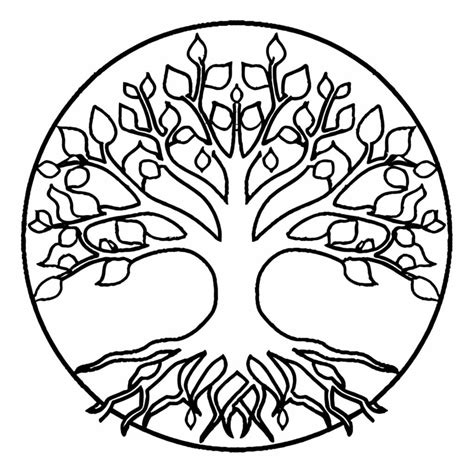 Coloriage Arbre de La Vie télécharger et imprimer gratuit sur