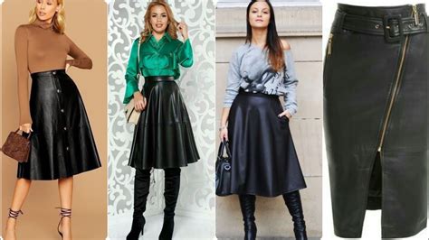 Top Ever Pretty Leather Skirts Outfitsleather Outfits Ideas Youtube