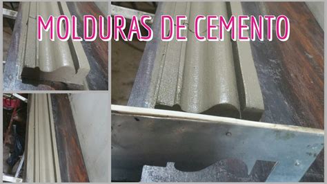 Haciendo Molduras De Cemento Con Plantilla YouTube
