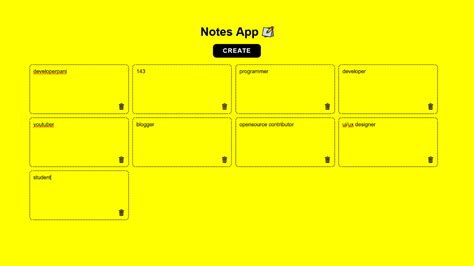 notes app using html css and javascript