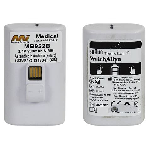 MI Battery Experts MB922B Medical Battery Suitable For Welch Allyn For