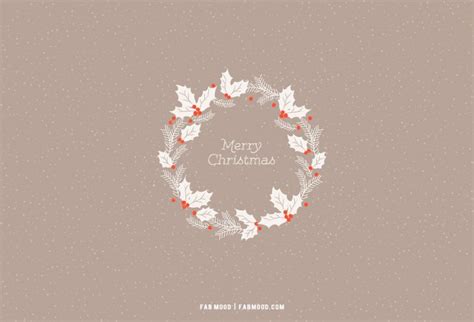 Christmas Aesthetic Wallpapers Soft Brown Background For Pc