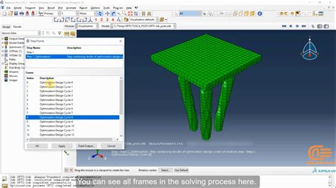 optimization in abaqus analysis cae assistant