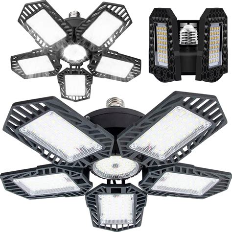 LAMPA GARAŻOWA LED SUFITOWA 80W ROZKŁADANA HALOGEN 5 RAMIENNA SDH1200