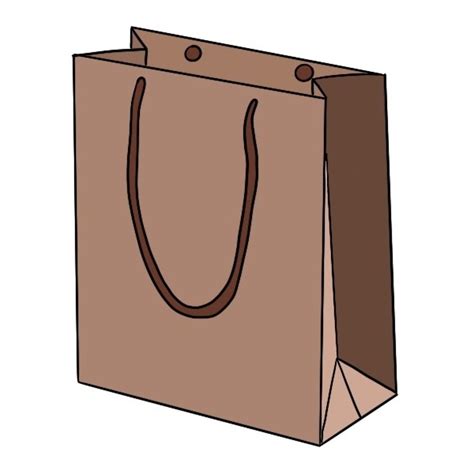 Shopping Bag Drawing Easy Hand Drawn Vector Sketch Of A Shopping Bag