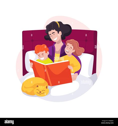 Escuchar historias de niños aislado ilustración vectorial de dibujos