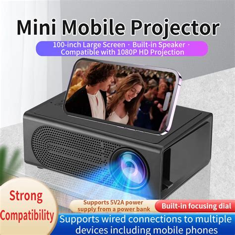 Nowy Projektor M200 Mini Przeno Ny Wysokiej Jako Ci Beamer Na Zewn Trz