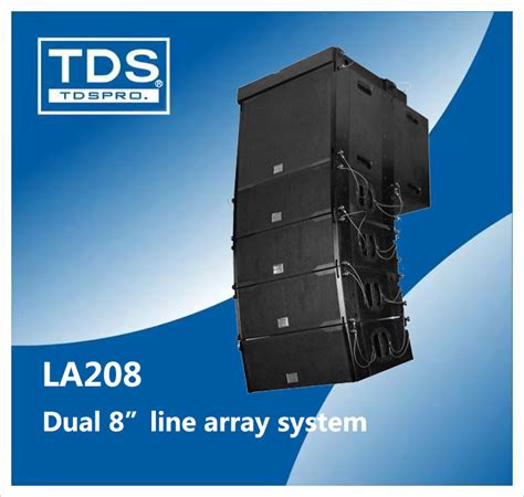 Dual Inch Line Array System Speaker For Music Live Performance Theatre