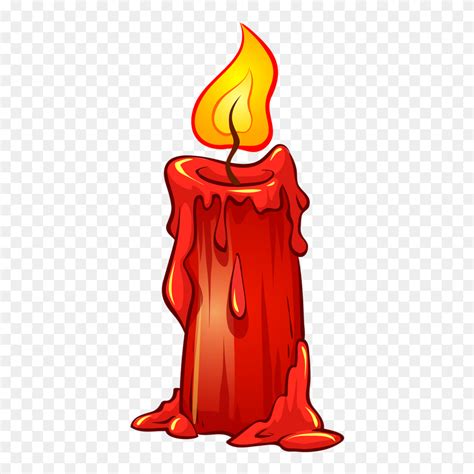 Red Candle Clipart Png Transparent Png 5379907 PinClipart