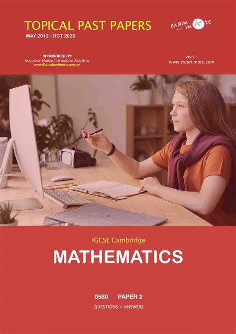 cambridge igcse mathematics 0580 topical past papers