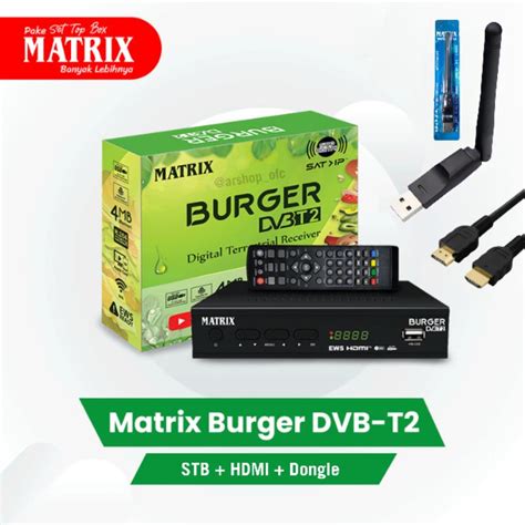 Jual Set Top Box Tv Digital Matrix Burger Hd Dvb T Shopee Indonesia